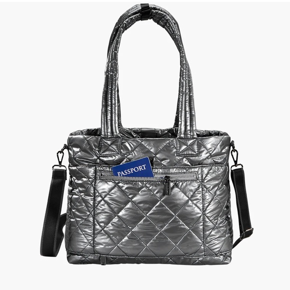 Oliver Thomas | Bags | Oliver Thomas Maxed Out Tote Gunmetal Nwts ...